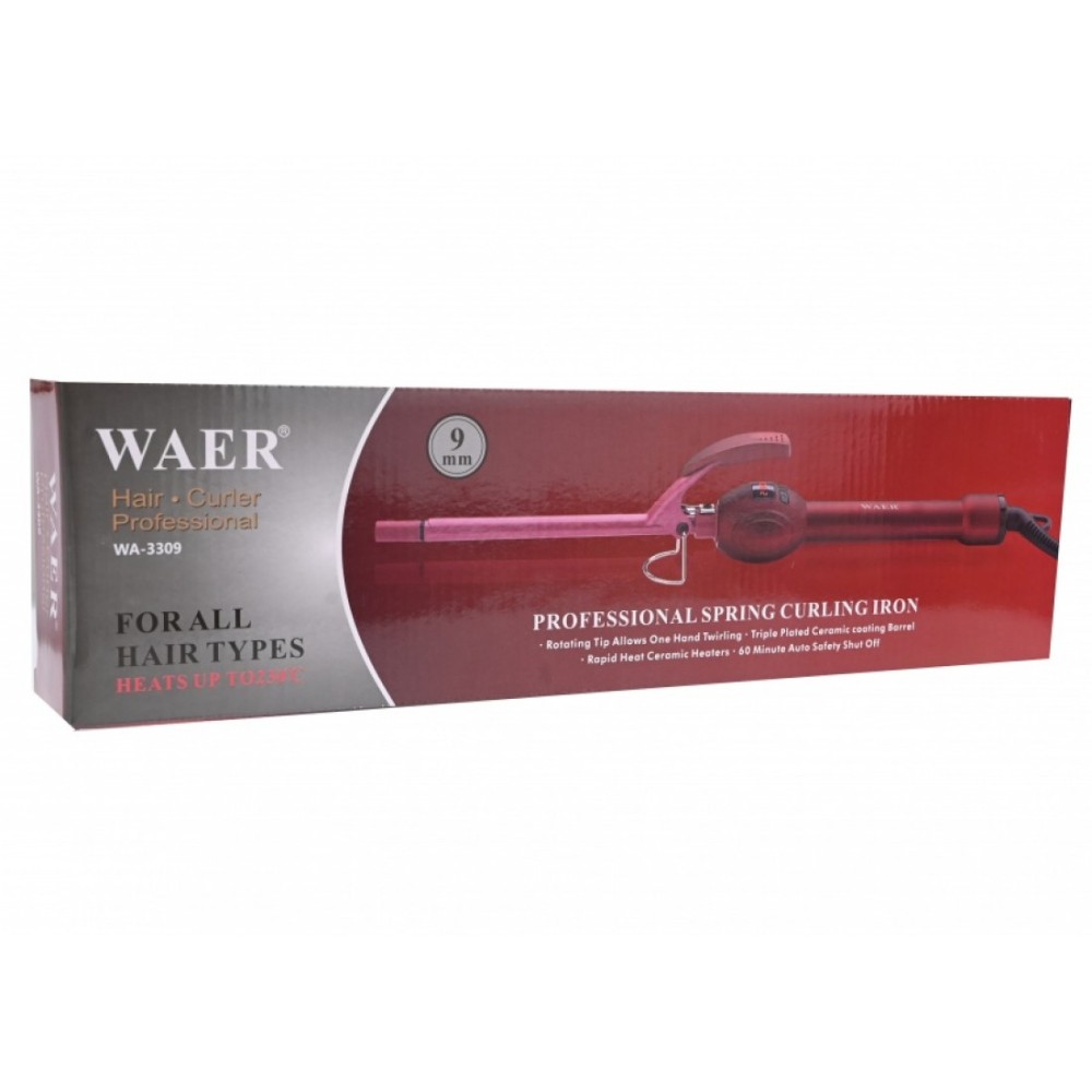 Ondulator ceramic profesional Bucle Afro HAIR CURLER 9 mm, Rosu